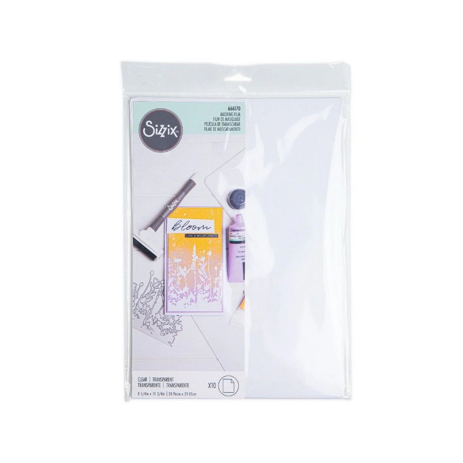 Sizzix Masking Film transparent – Karten-Kunst Shop